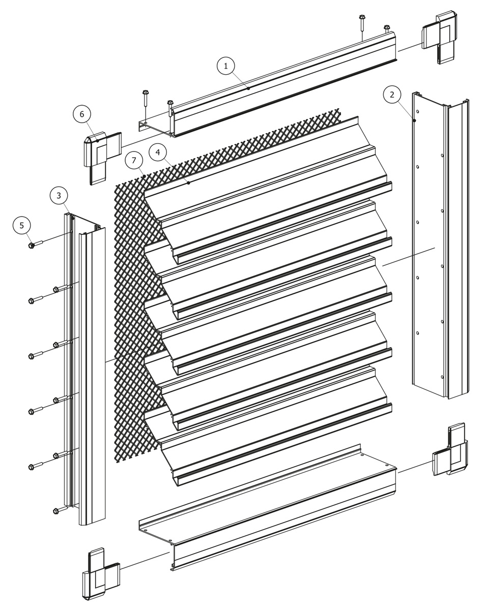 Kit Louver GRALL100 | Enginia S.r.l.